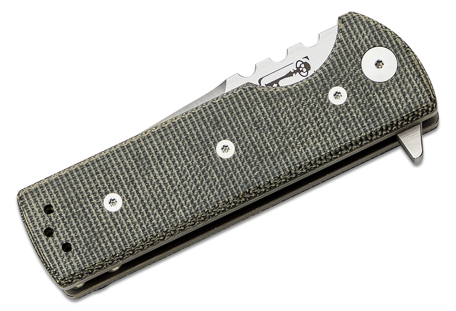Chaves Ultramar TAK Flipper Knife 2.75" M390 Belt Satin Drop Point ...