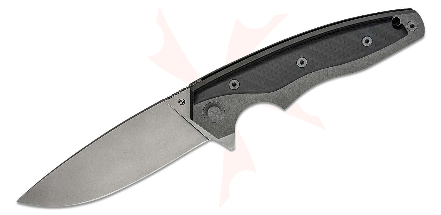 Cheburkov Workshop Killer Whale Flipper Knife 4.25" M398 Drop Point ...