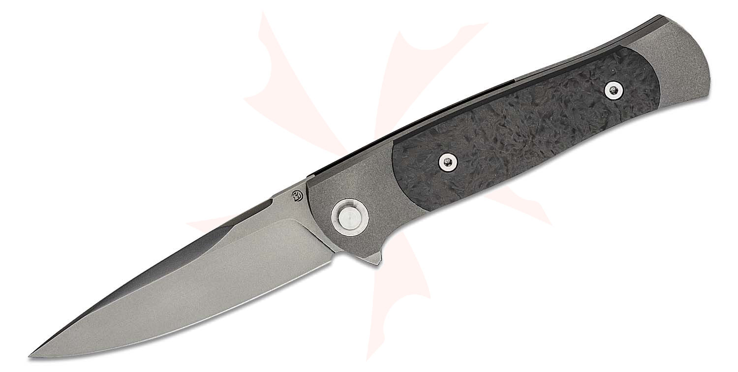 Cheburkov Workshop Pike Flipper Knife 4.125" M390 Drop Point Blade ...