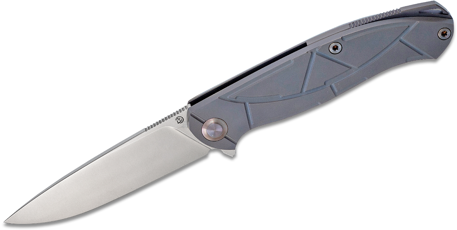 Cheburkov Workshop Scout Flipper Knife 3.875" M390 Drop Point Blade ...