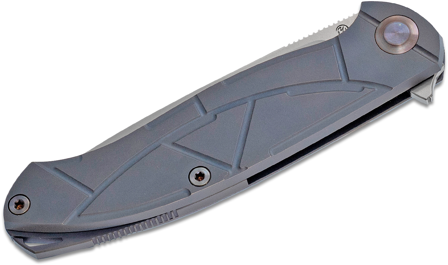 Cheburkov Workshop Scout Flipper Knife 3.875" M390 Drop Point Blade ...