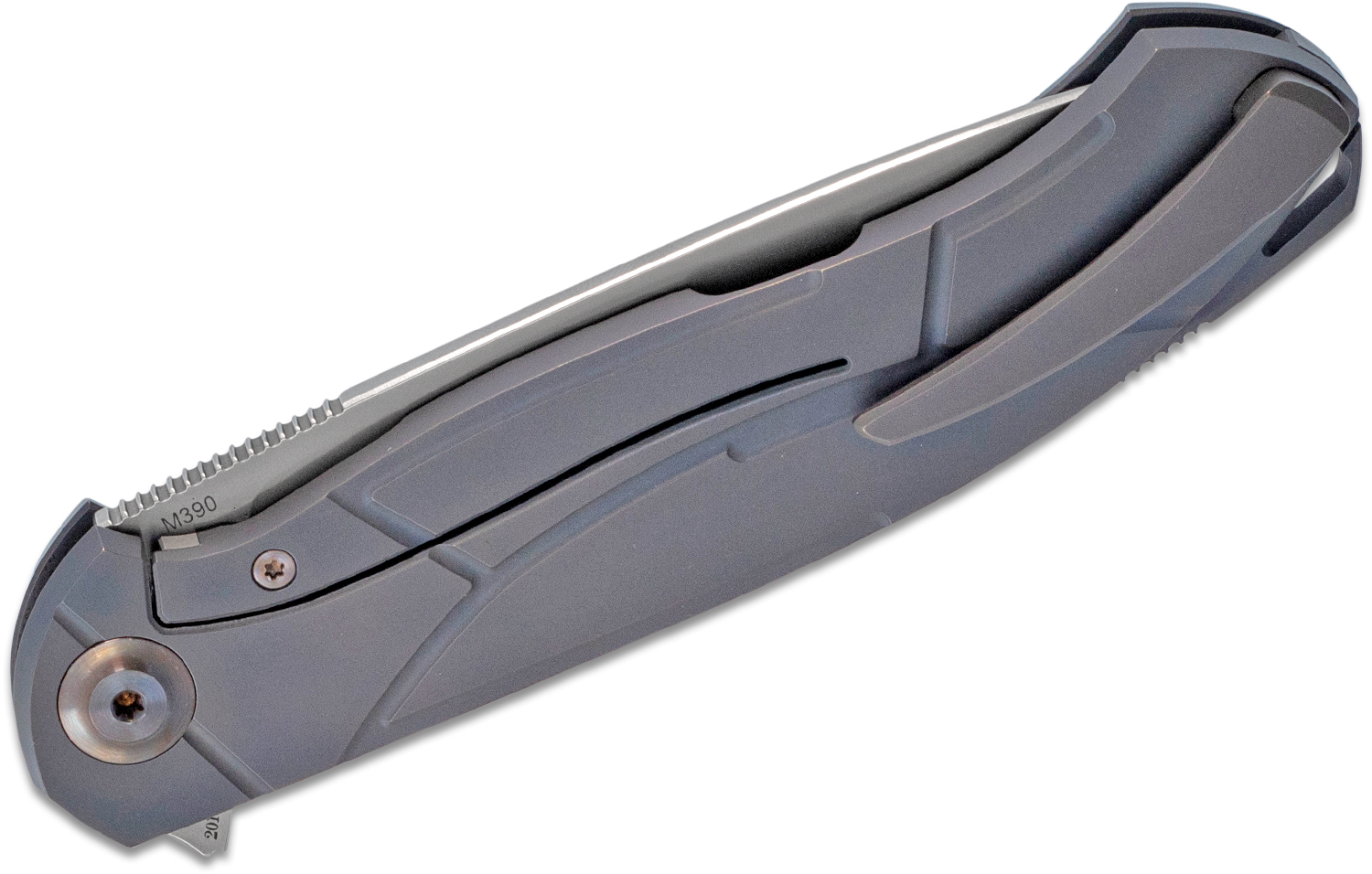 Cheburkov Workshop Scout Flipper Knife 3.875" M390 Drop Point Blade ...