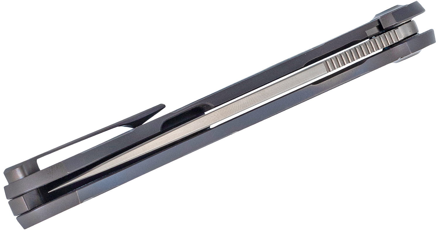 Cheburkov Workshop Scout Flipper Knife 3.875" M390 Drop Point Blade ...