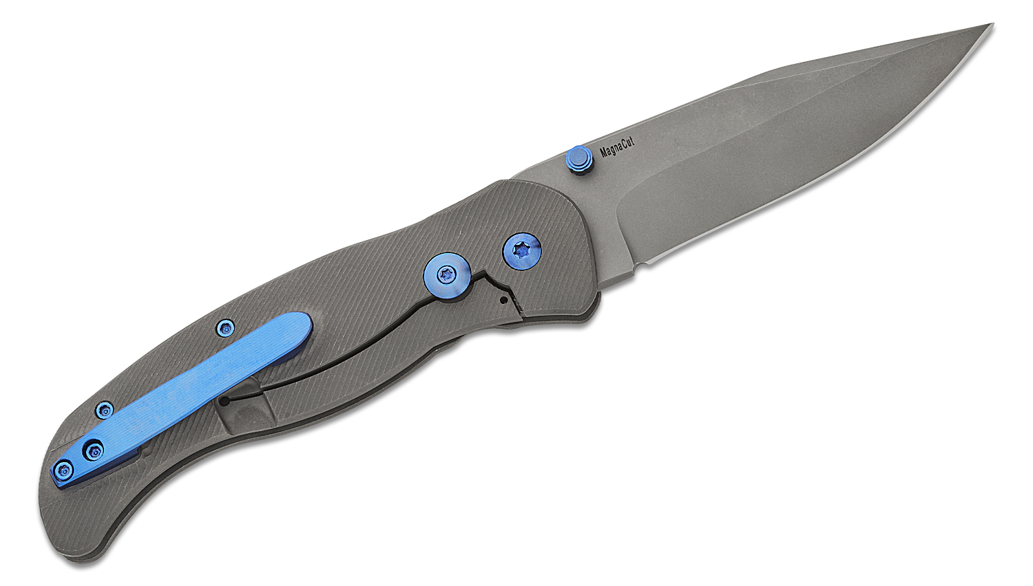 Chelette Knives Custom V1 Folding Knife 3.625" CPM-MagnaCut Blasted ...