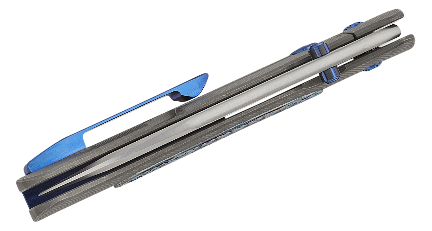 Chelette Knives Custom V1 Folding Knife 3.625" CPM-MagnaCut Satin Clip ...