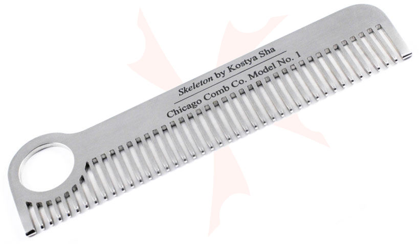 Chicago Comb Model 1 Comb, Skeleton Etched Stainless Steel, 5.5 ...