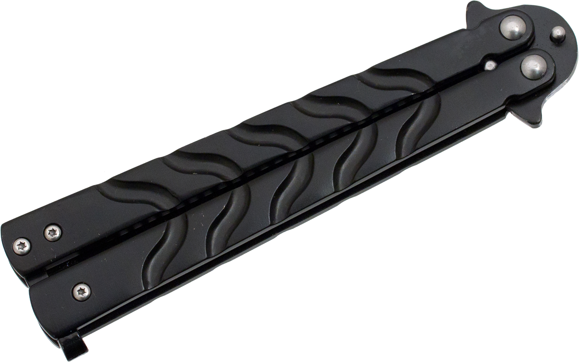 GenPro Balisong Butterfly Comb Trainer, 5" Closed, Matte Black ...