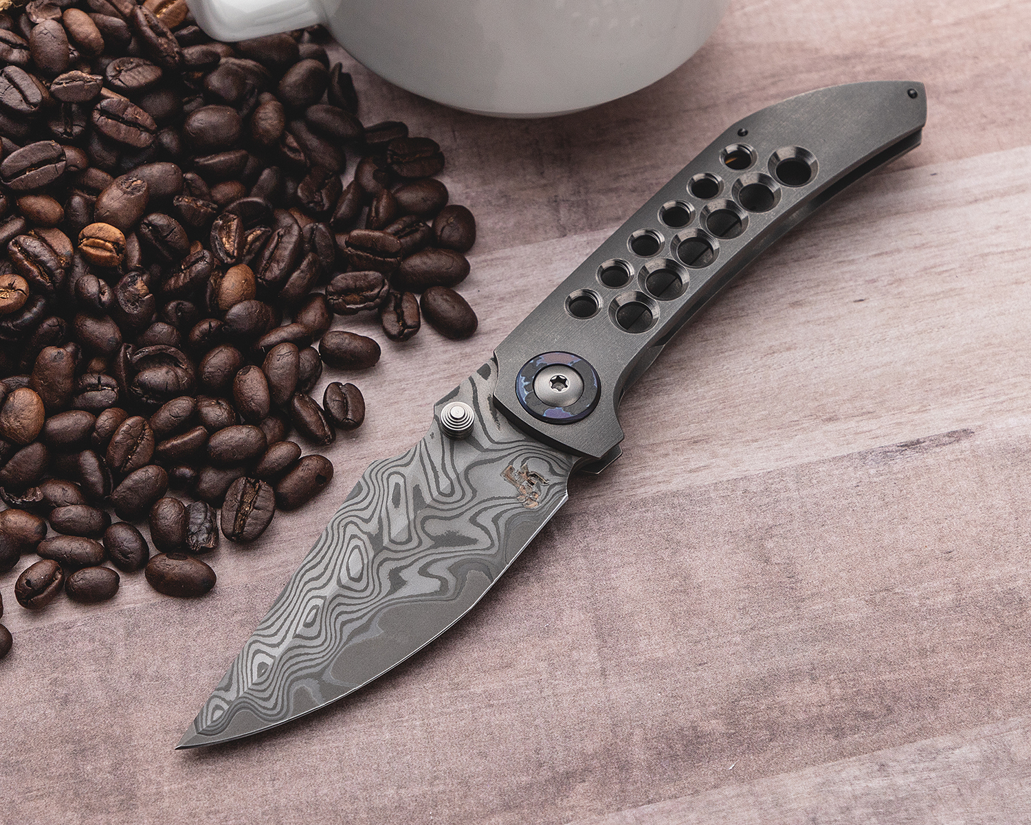 Christensen Knifeworks Custom Misfit Folding Knife 3.5" Nichols Armor ...