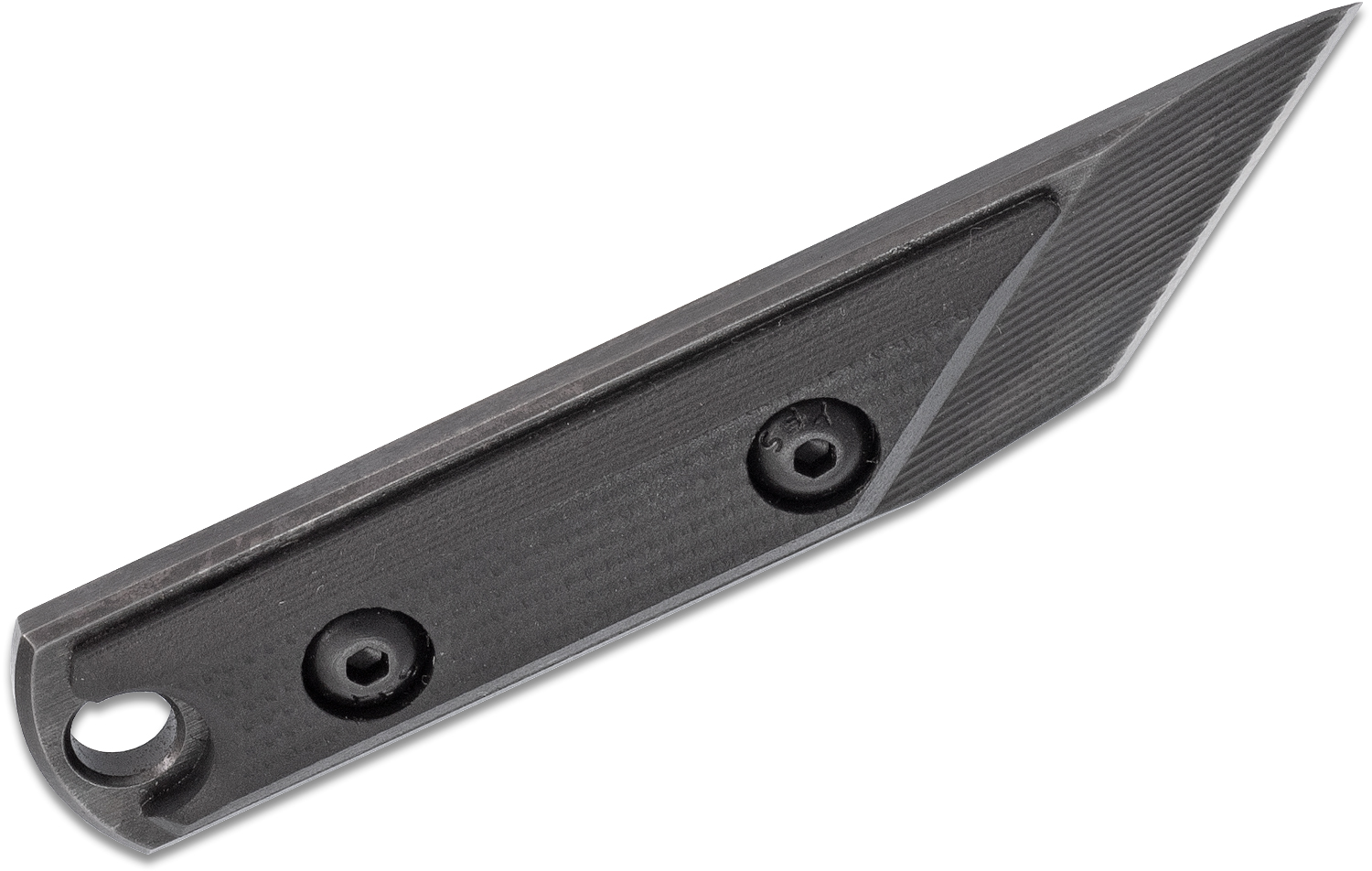 Nick Chuprin Custom Nano Dashi Fixed 1" O-1 Tool Steel Tanto Blade, Black G10 Handle, Kydex ...