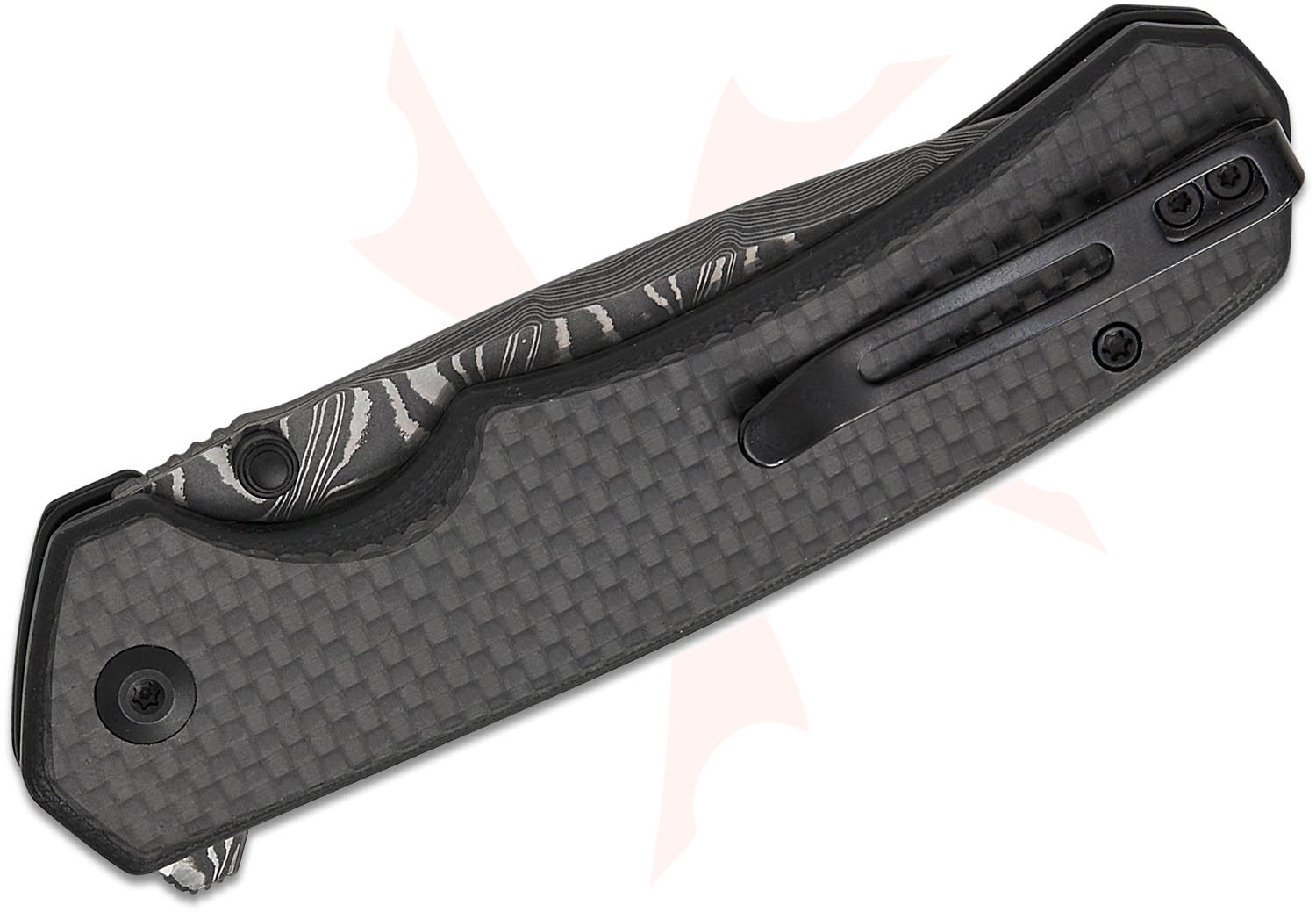 CIVIVI Knives Button Lock Brazen Flipper Knife 3.46" Damascus Tanto ...