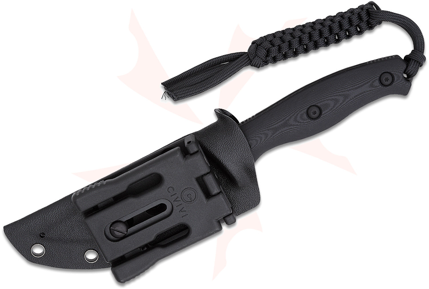 CIVIVI Knives Stormridge Fixed Blade Knife 3.92" Nitro-V Black ...