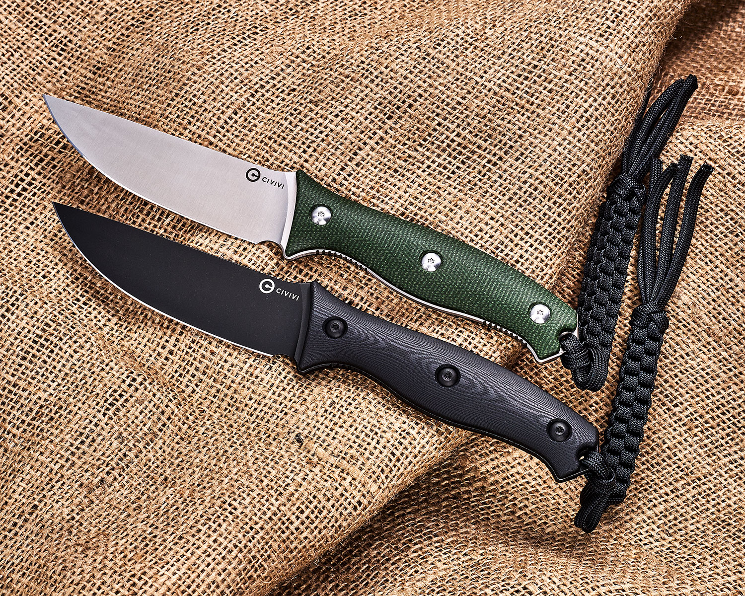 CIVIVI Knives Stormridge Fixed Blade Knife 3.92" Nitro-V Black ...