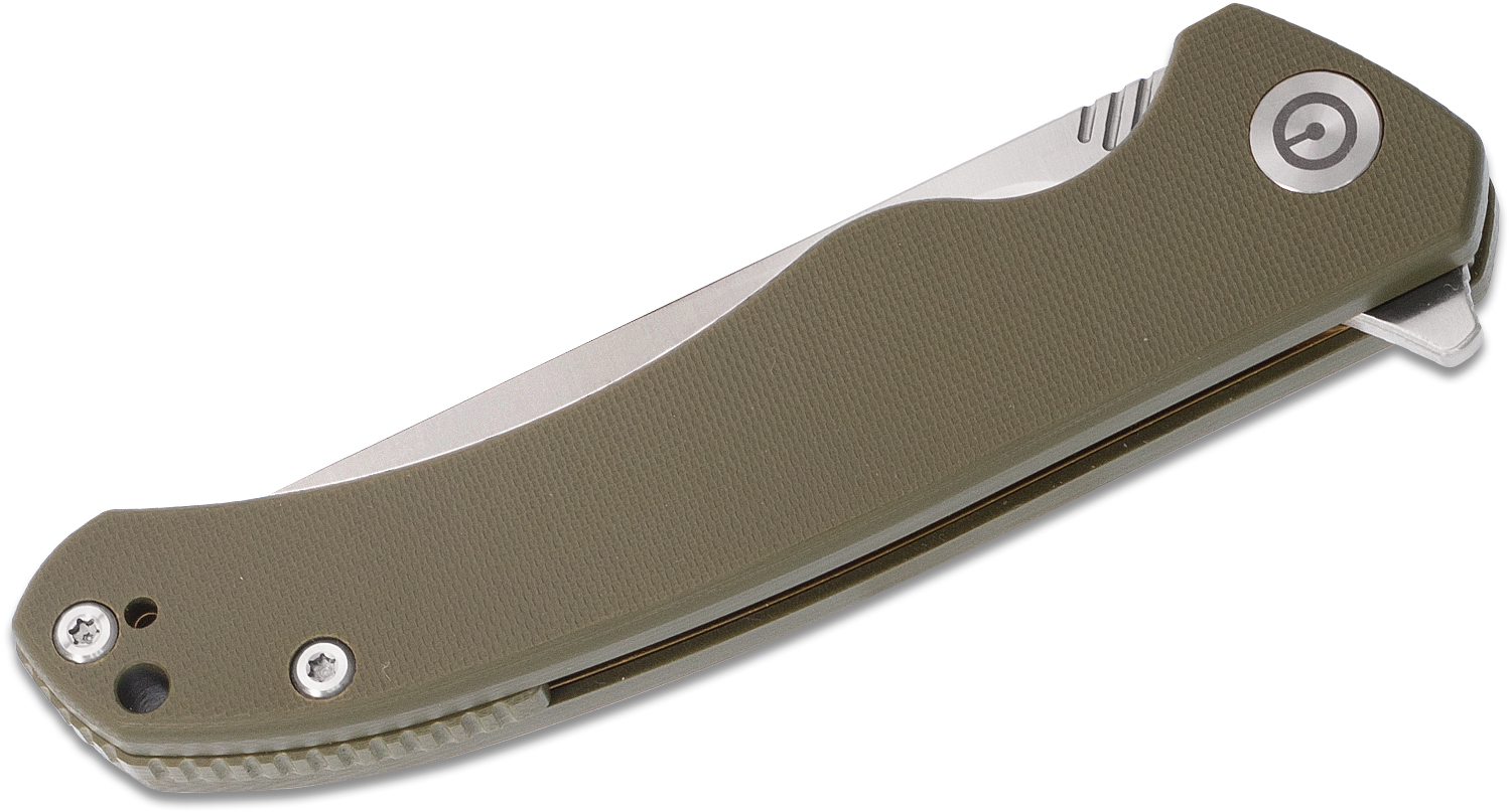 CIVIVI Knives C804A Courser Flipper Knife 3.45" VG10 Satin Drop Point ...