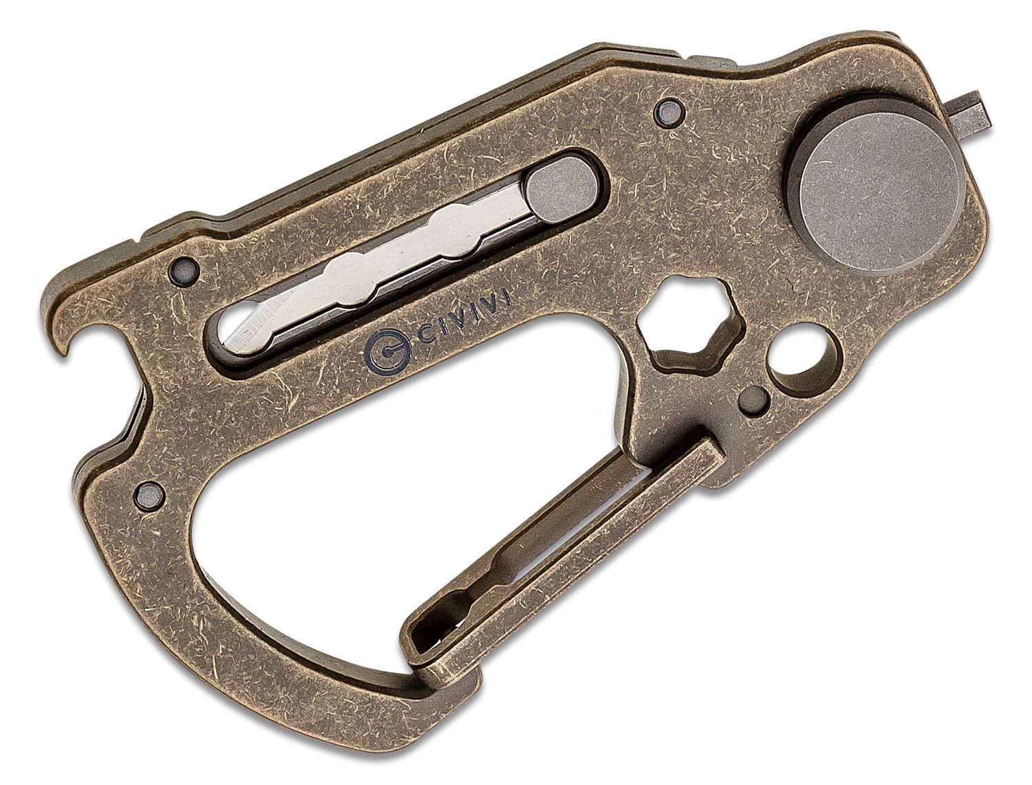 CIVIVI Knives C20045-2 Polymorph Carabiner Retractable Blade Utility ...