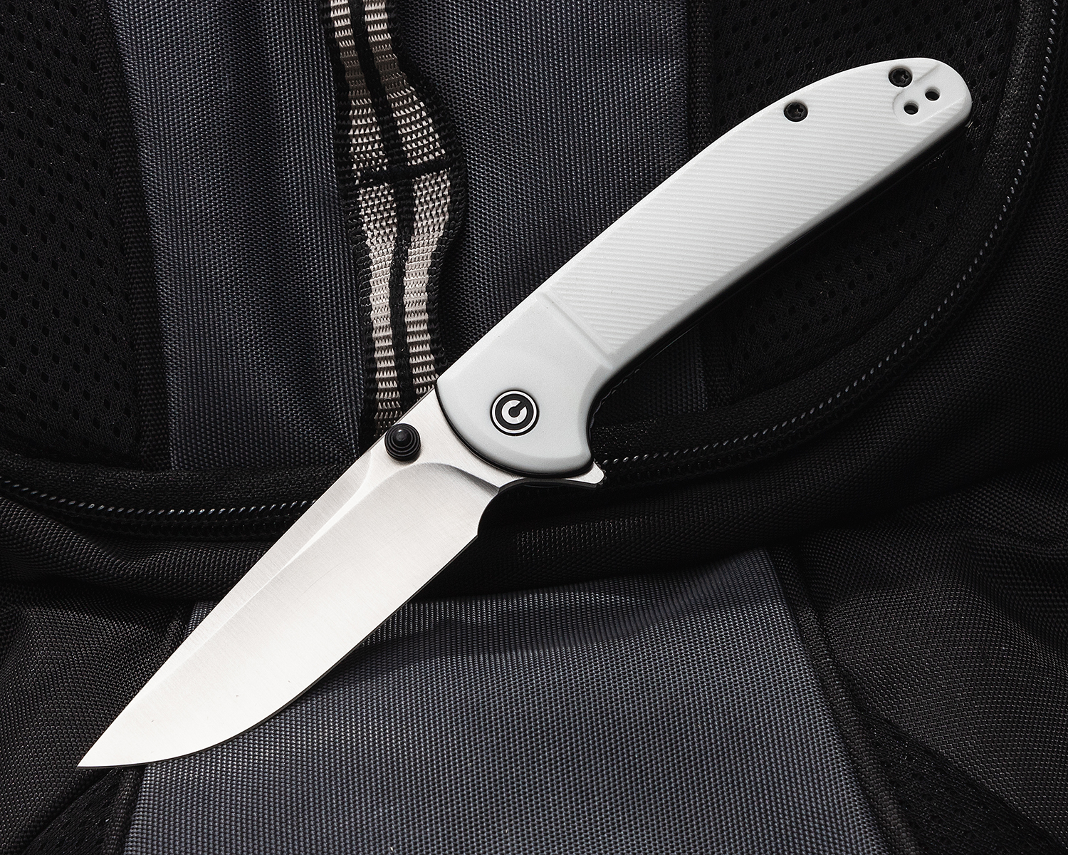 CIVIVI Knives C2019F-1 Badlands Vagabond Flipper Knife 3.25" S35VN Satin Blade, White FRN ...