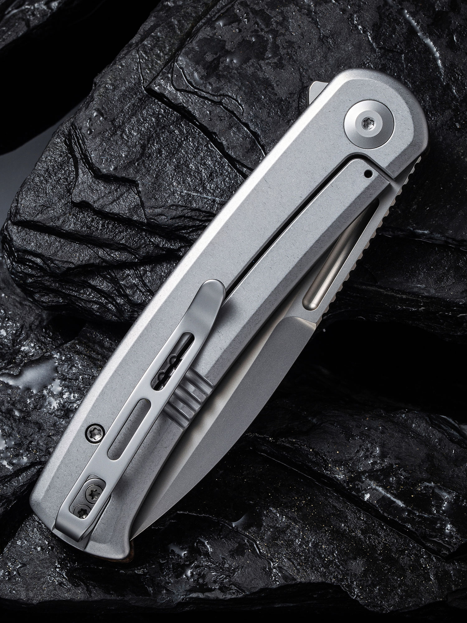 CIVIVI Knives Cetos Flipper Knife 3.48" 14C28N Bead Blasted Spear Point ...