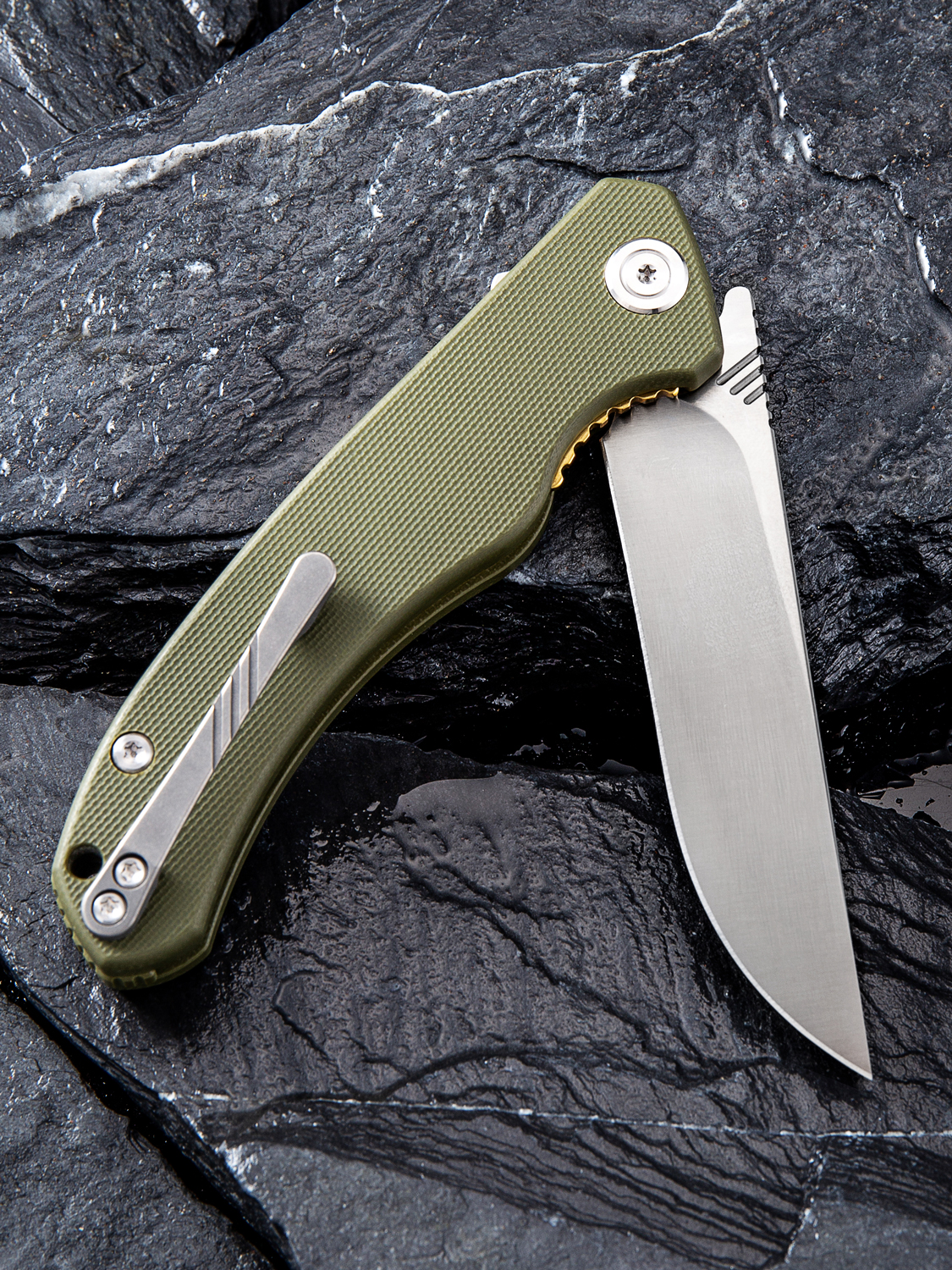 CIVIVI Knives C804A Courser Flipper Knife 3.45" VG10 Satin Drop Point ...