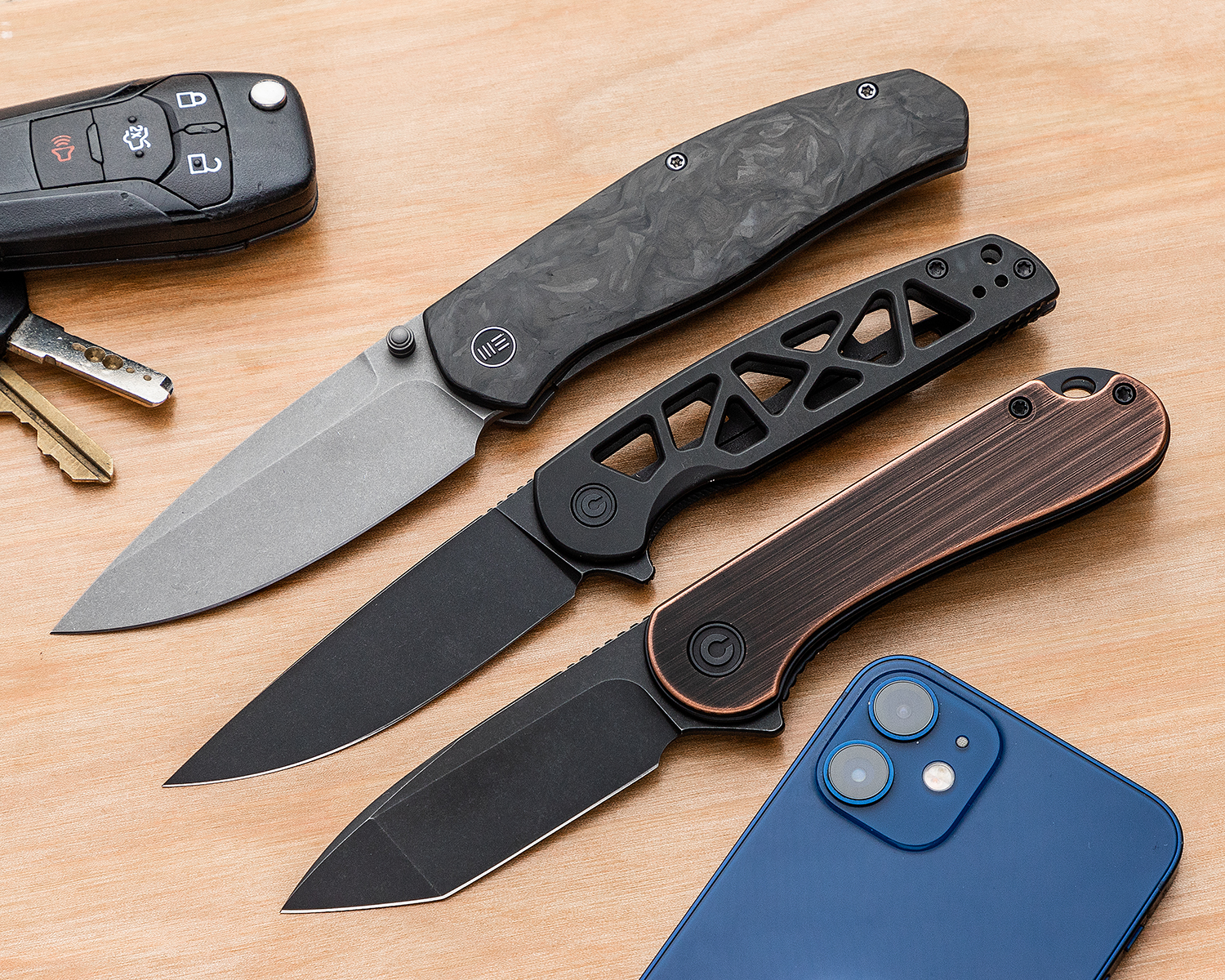 CIVIVI Knives C907T-B Elementum Tanto Flipper Knife 2.96" D2 Black ...