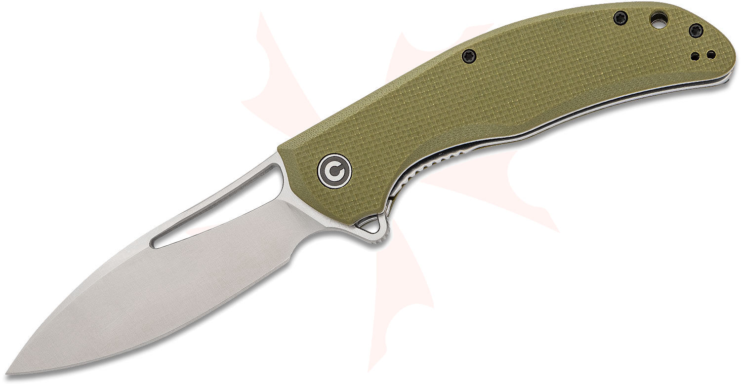 CIVIVI Knives C915A Vexer Flipper Knife 3.96" D2 Satin Spear Point, OD ...