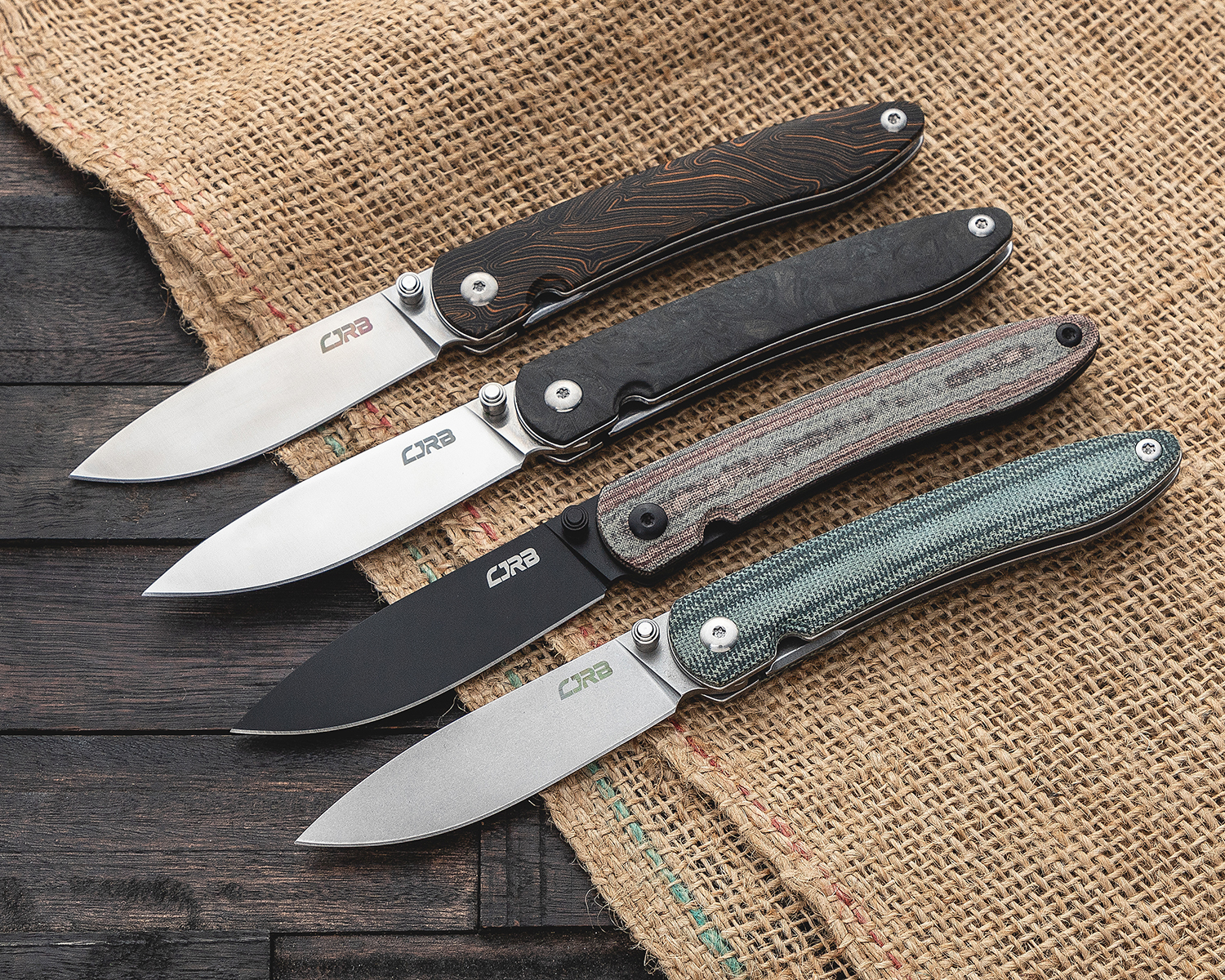 CJRB Cutlery Ria Folding Knife 2.95" AR-RPM9 Satin Drop Point Blade ...