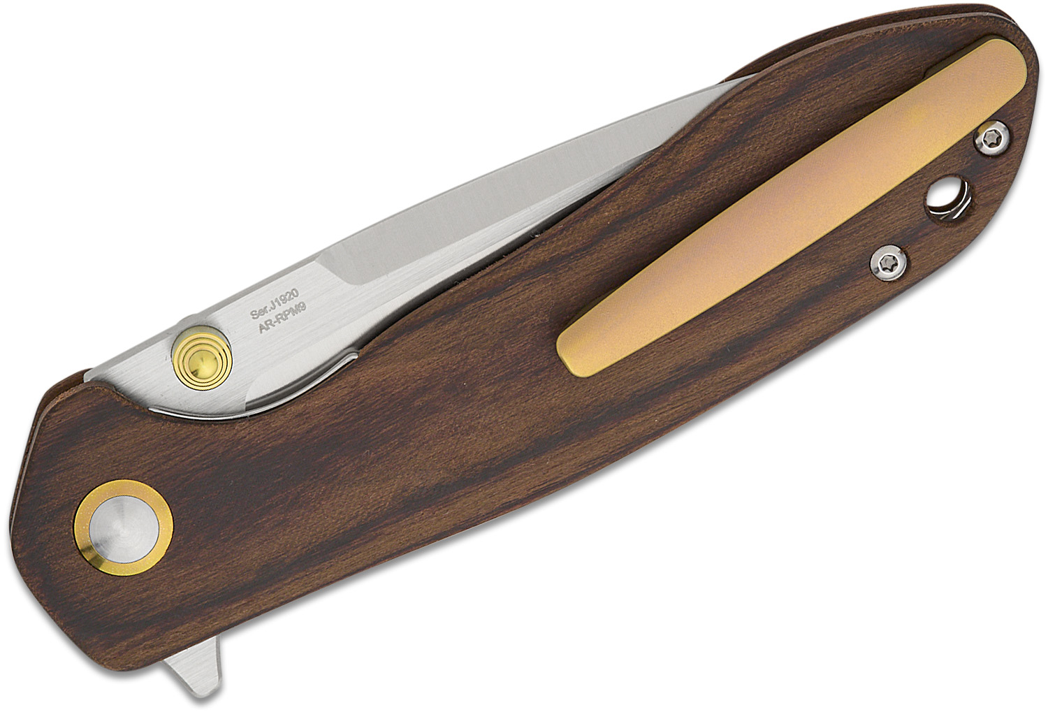 CJRB Cutlery Scoria Flipper Knife 3.48" AR-RPM9 Satin Drop Point Blade ...
