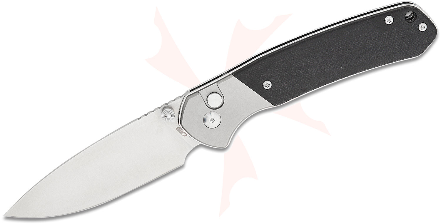 CJRB Cutlery Large Pyrite Folding Knife 3.7" AR-RPM9 Satin Drop Point ...