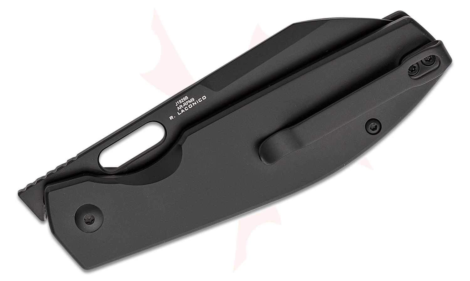 CJRB Cutlery Ekko Button Lock Front Flipper Knife 3.23" AR-RPM9 Black ...