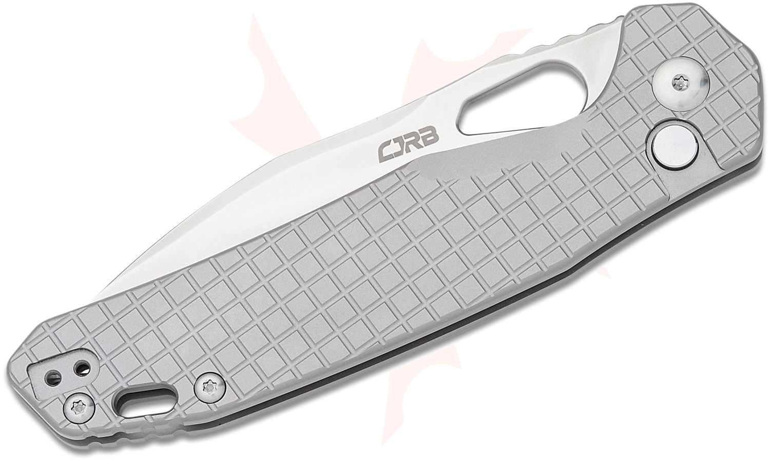 CJRB Cutlery Frack Button Lock Folding Knife 3.9" S90V Sand Polished ...