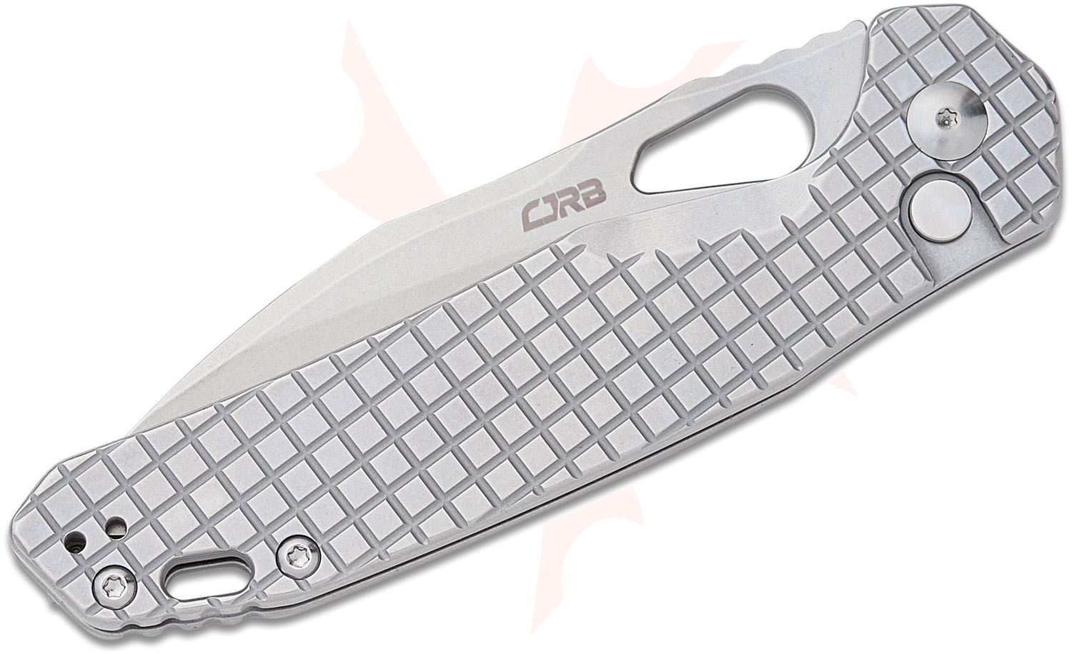 CJRB Cutlery Frack Button Lock Folding Knife 3.9" AR-RPM9 Stonewashed ...