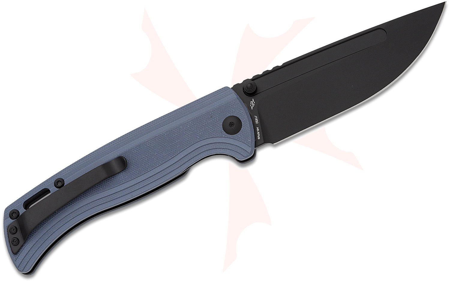CJRB Cutlery Resource Folding Knife 4.18" AR-RPM9 Black PVD Drop Point ...