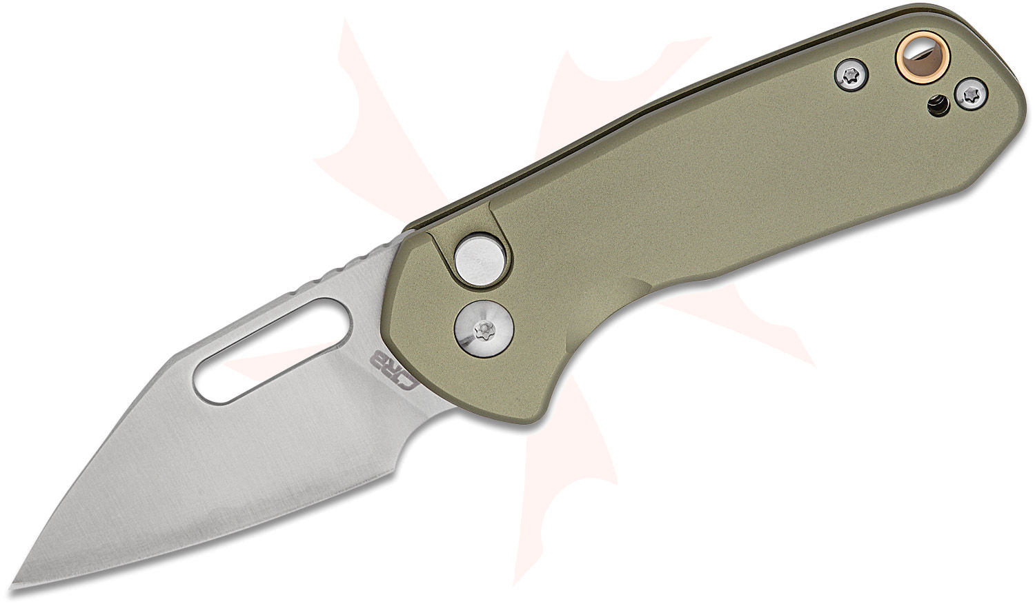 CJRB Cutlery Mini Pyrite Folding Knife 2.17" AR-RPM9 Sand Polished ...