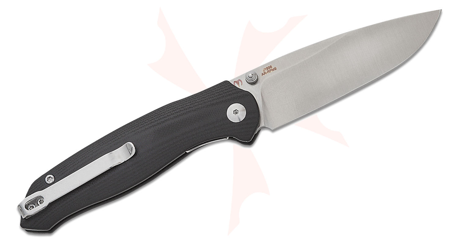 CJRB Cutlery Aes Liner Lock Folding Knife 3.3" AR-RPM9 Satin Drop Point ...