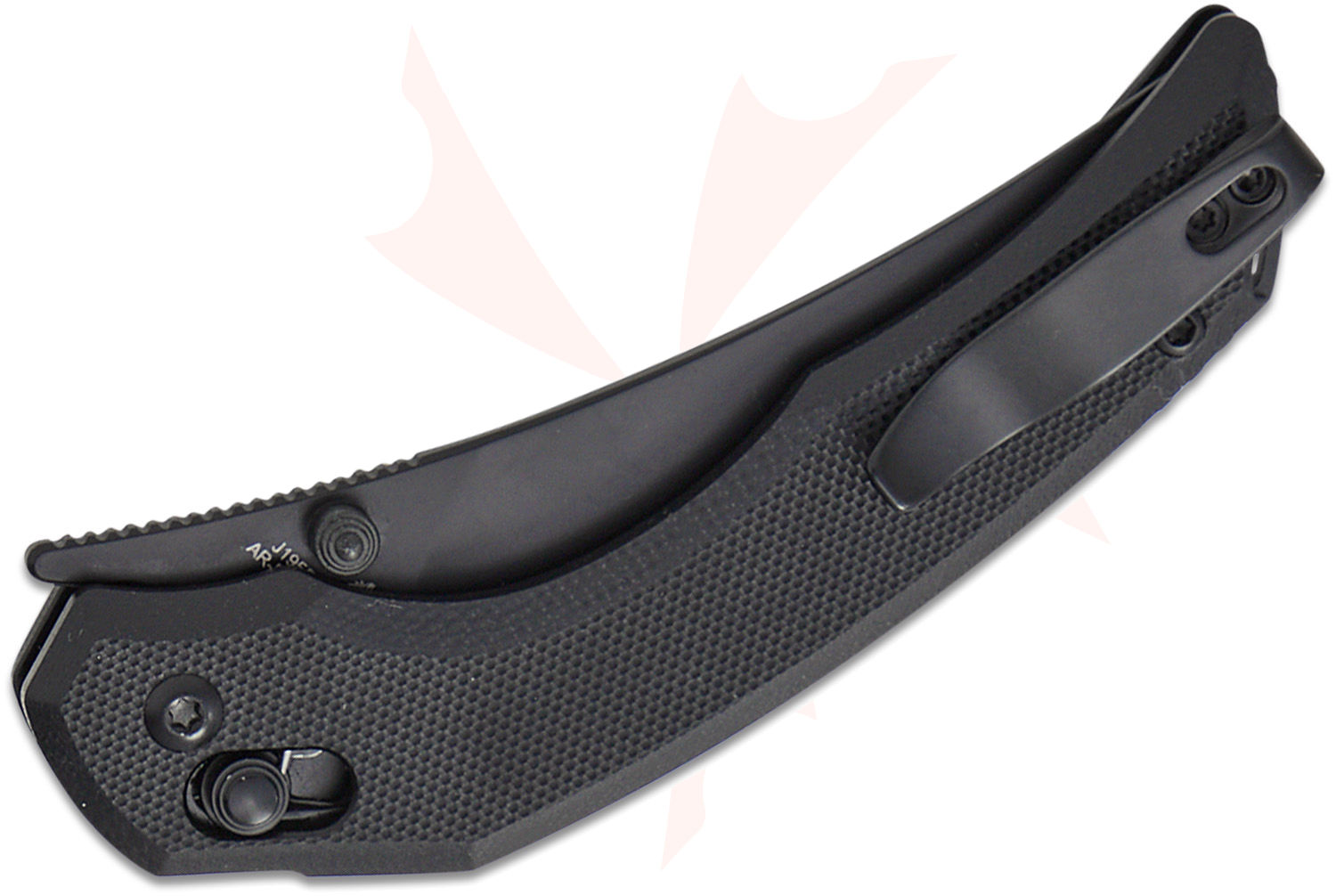 CJRB Cutlery Dusty Rhodes Nanner Crossbar Lock Front Flipper Knife 3.23 ...
