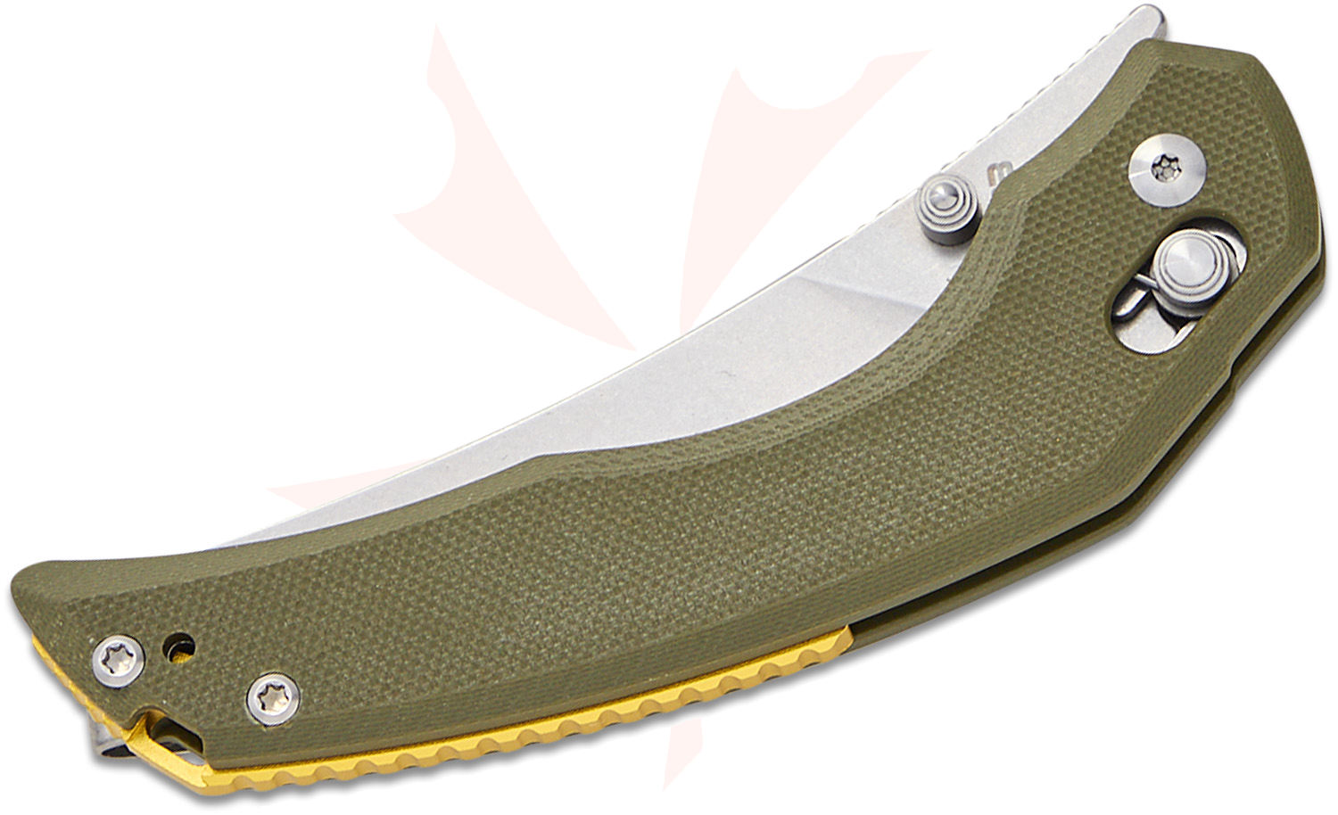 CJRB Cutlery Dusty Rhodes Nanner Crossbar Lock Front Flipper Knife 3.23 ...