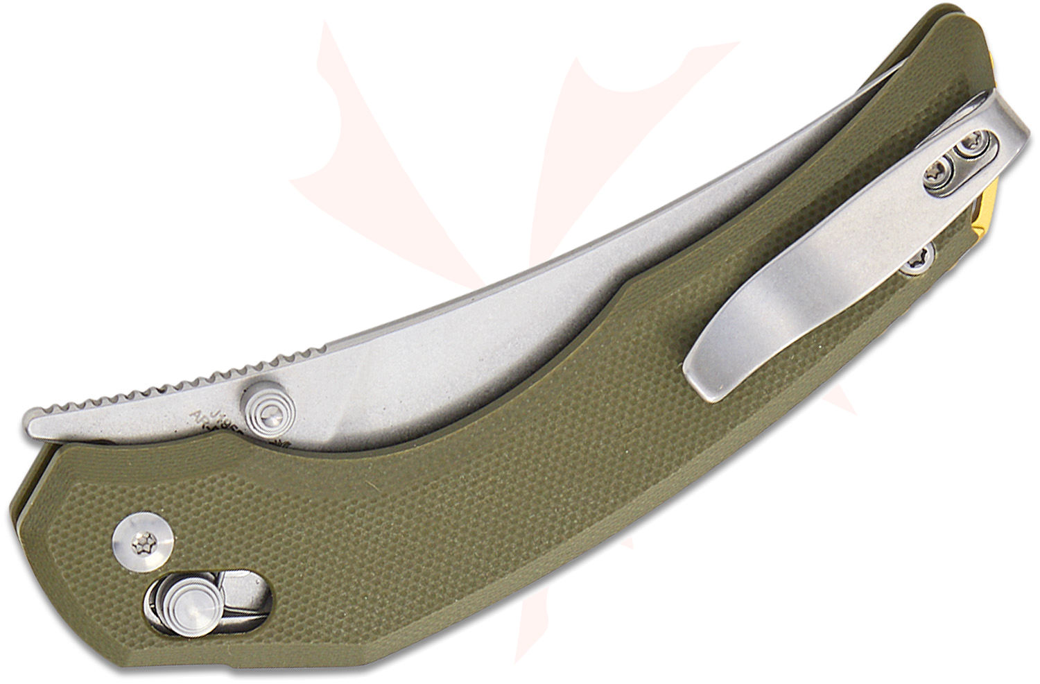 CJRB Cutlery Dusty Rhodes Nanner Crossbar Lock Front Flipper Knife 3.23 ...