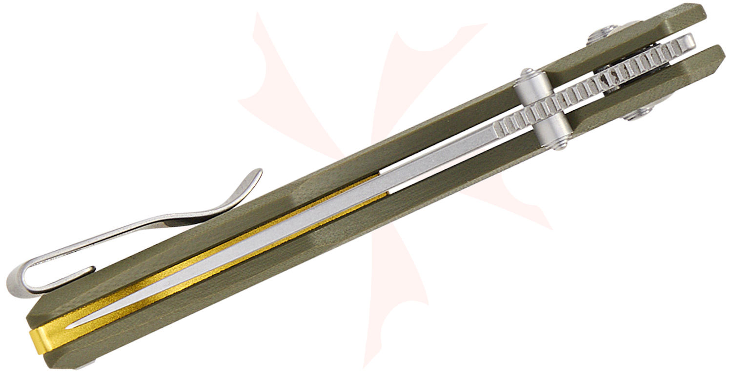 CJRB Cutlery Dusty Rhodes Nanner Crossbar Lock Front Flipper Knife 3.23 ...