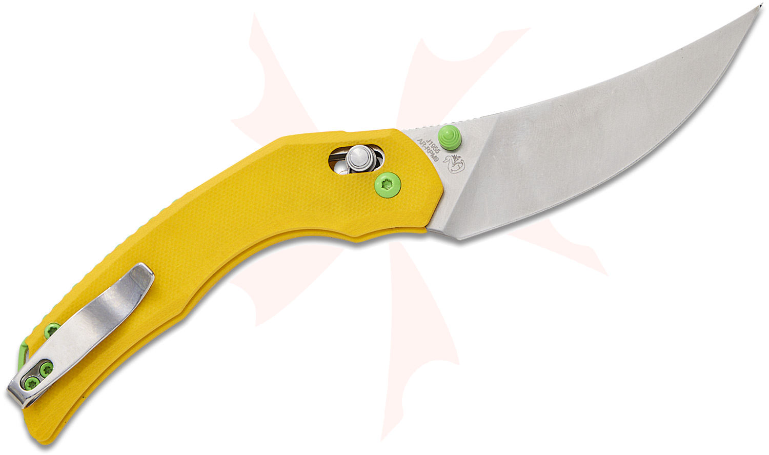 CJRB Cutlery Dusty Rhodes Nanner Crossbar Lock Front Flipper Knife 3.23 ...
