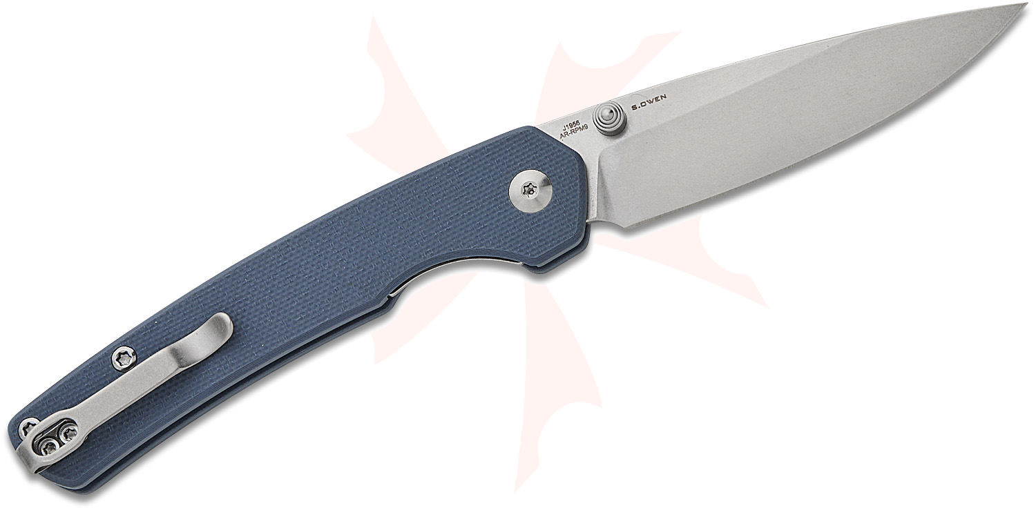 CJRB Cutlery Kain Folding Knife 2.95" AR-RPM9 Stonewashed Drop Point ...