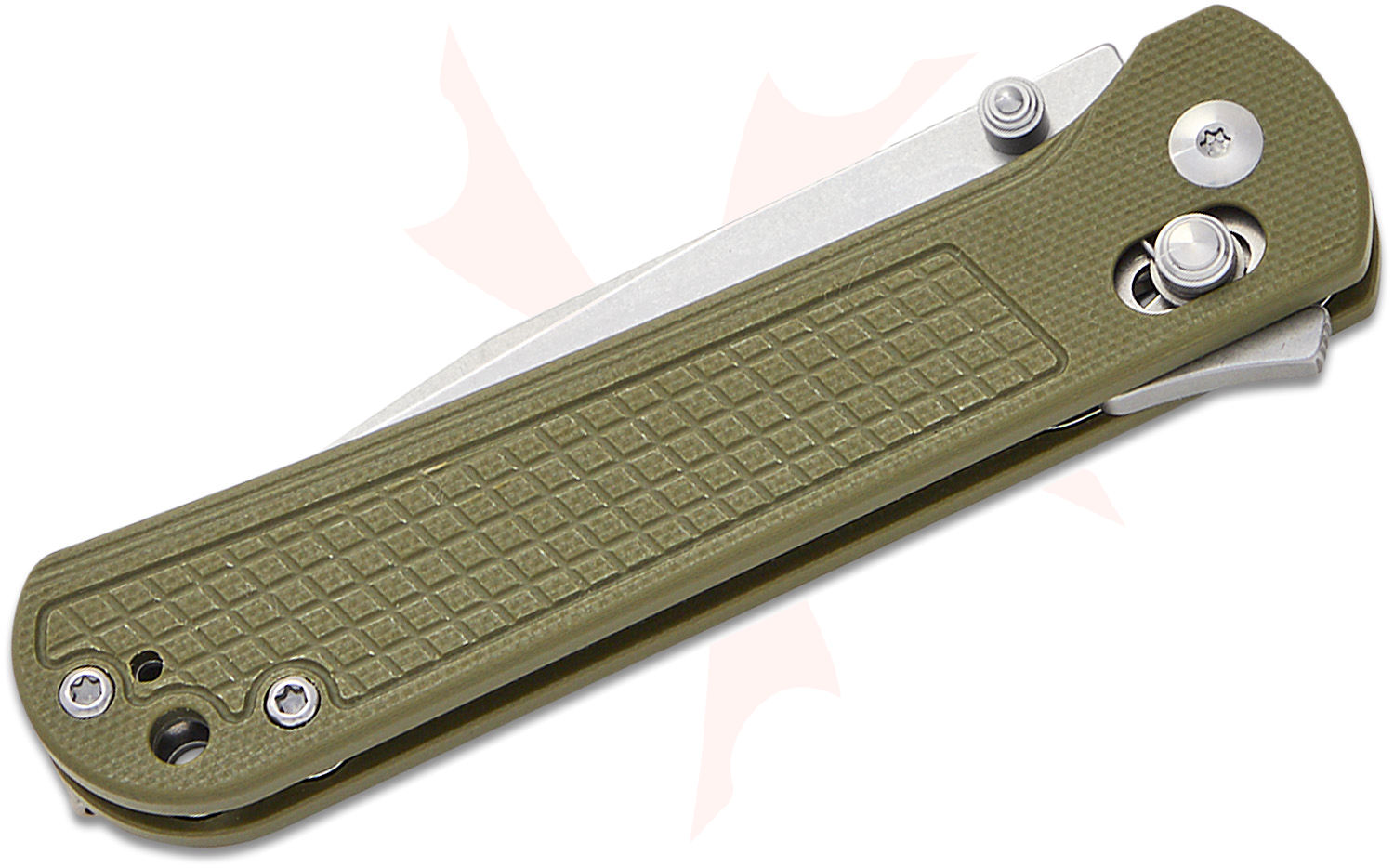 CJRB Cutlery Bolt Recoil-Lock V2 Folding Knife 3.25" AR-RPM9 Stonewashed Drop Point Blade, Green ...