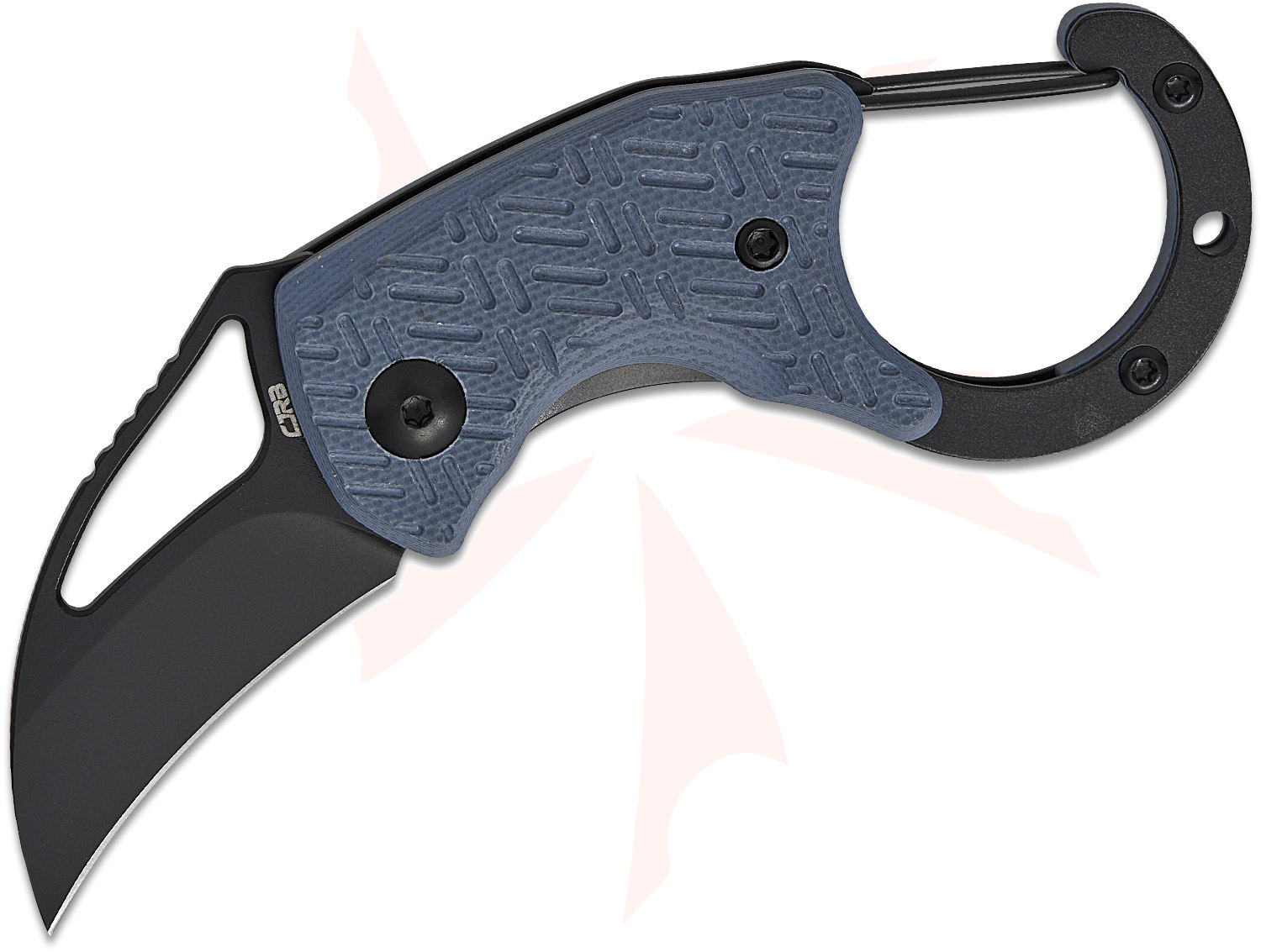 CJRB Cutlery Anansi Carabiner Folding Knife 1.61" AR-RPM9 Black PVD ...