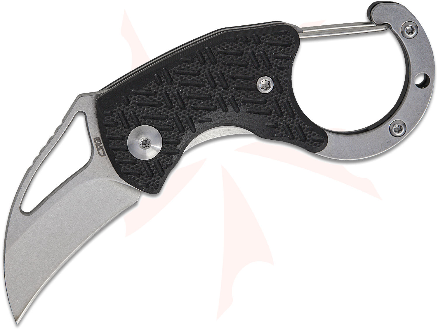 CJRB Cutlery Anansi Carabiner Folding Knife 1.61" AR-RPM9 Stonewashed ...