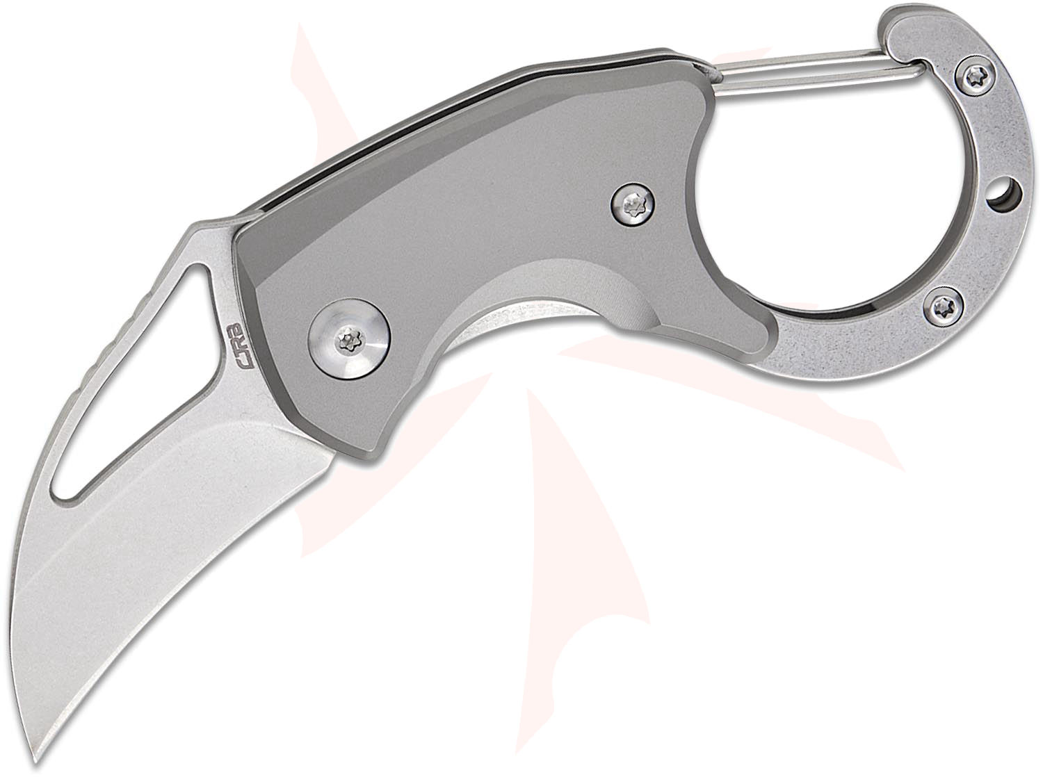 CJRB Cutlery Anansi Carabiner Folding Knife 1.61" AR-RPM9 Stonewashed ...