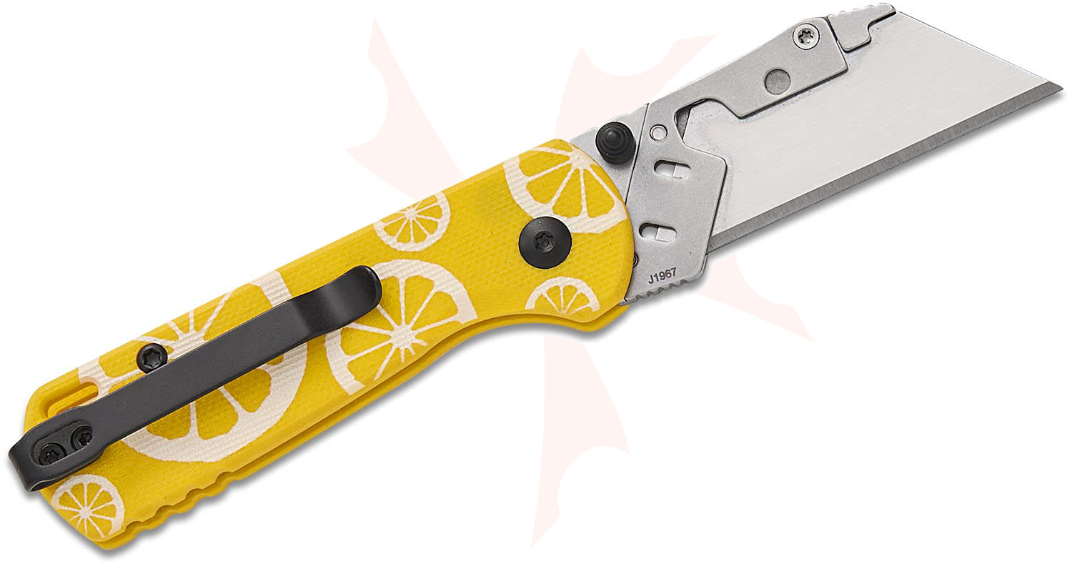 CJBJ Cutlery Boxer Button Lock Folding Utility Knife 2.3" Replaceable ...