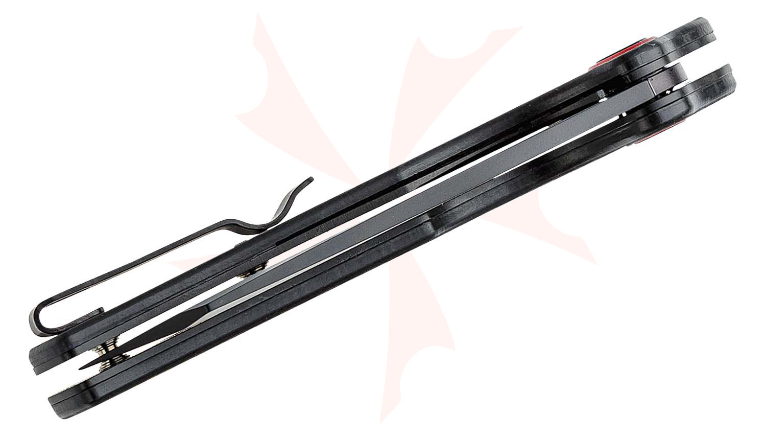 CJRB Cutlery Crag Flipper Knife 3.43" Black Modified Sheepsfoot Blade ...