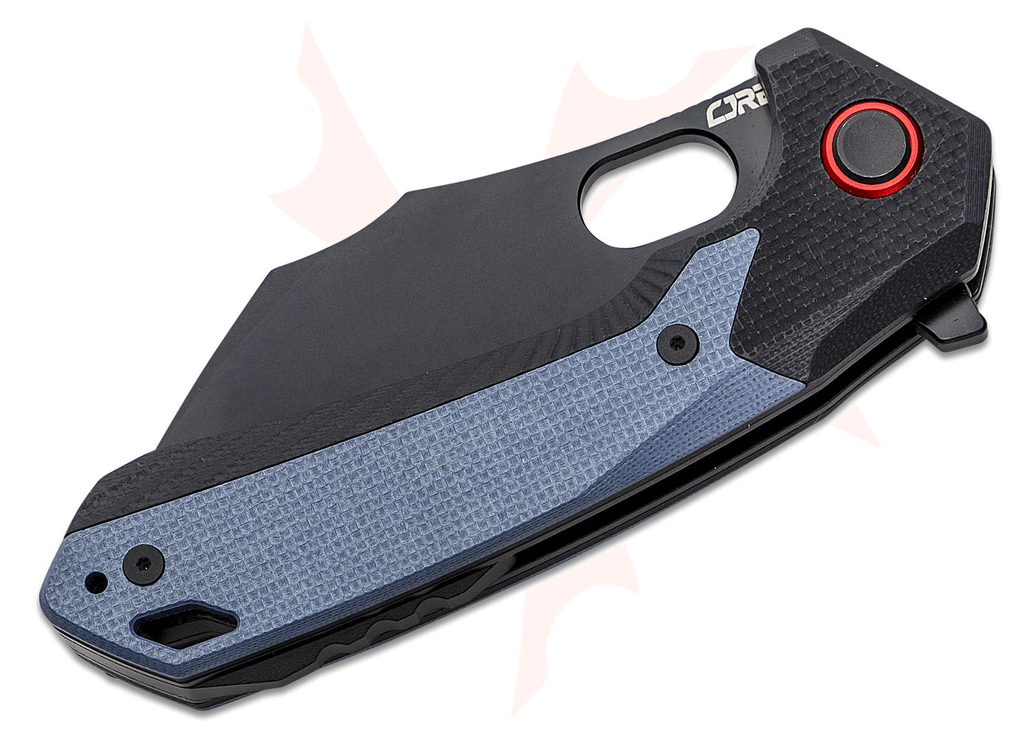 CJRB Cutlery Caldera Flipper Knife 3.5" AR-RPM9 Black PVD Modified ...