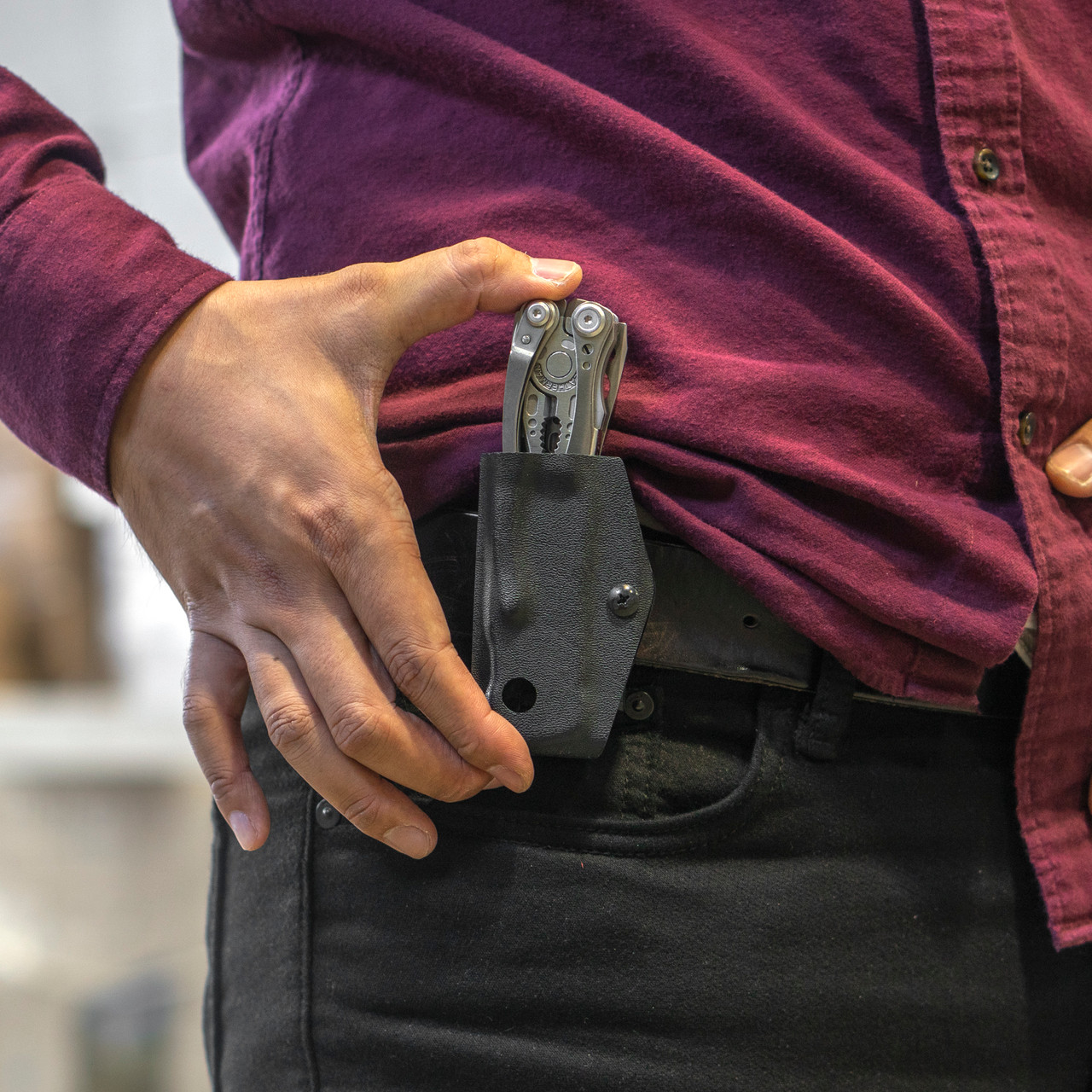 Clip & Carry Kydex Sheath for Leatherman Skeletool, Black (Sheath Only ...