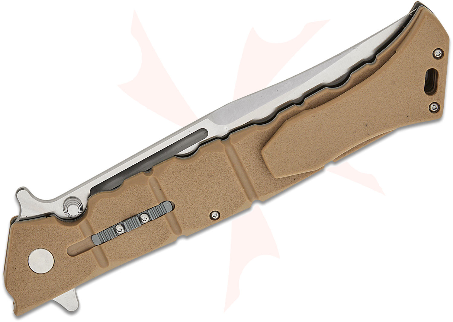 Cold Steel 20NQX-DTST Large Luzon Flipper Knife 6" Satin Clip Point ...