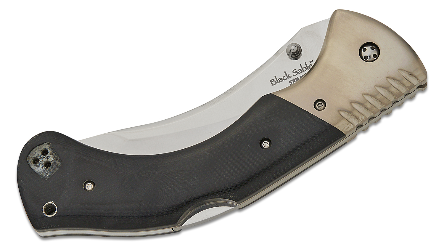Cold Steel Custom Series Vintage Black Sable Folding Knife 4" VG-1 San ...