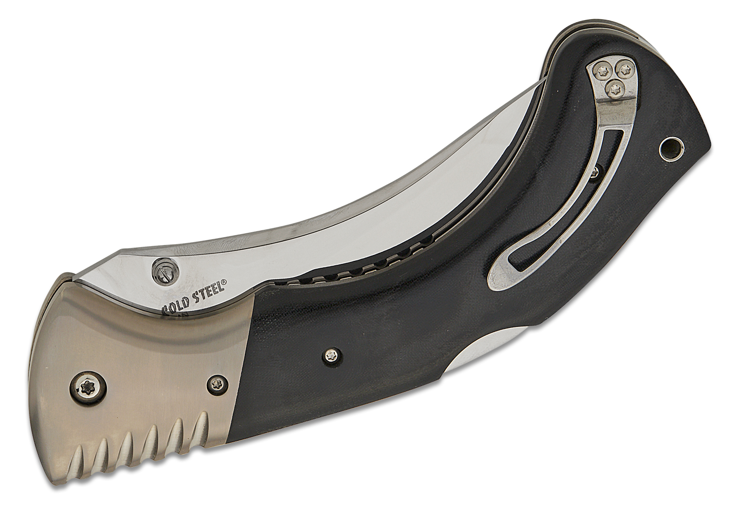 Cold Steel Custom Series Vintage Black Sable Folding Knife 4" VG-1 San ...