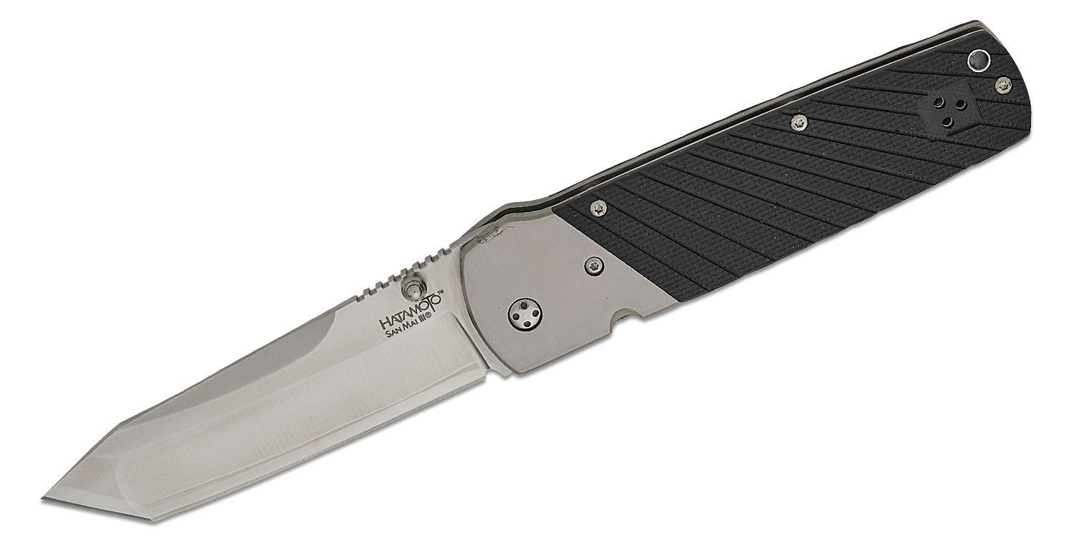 Cold Steel Custom Series Vintage Hatamoto Folding Knife 4" VG-1 San Mai ...